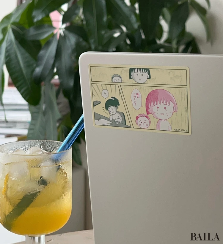 『さくらももこ 名＆迷場面ステッカー』がBAILA8・9月合併号の付録として登場！ BAILAでしか手に入らないオリジナルステッカーを手に入れて！｜＠BAILA